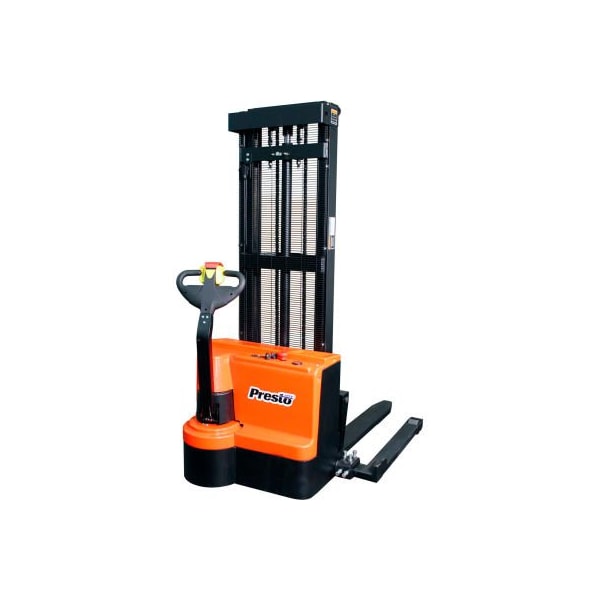 Prestolifts PowerStak Fully Powered Stacker 2200 Lb. 101in Lift PPS2200-101AS | Zoro